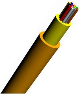 China MFC≤24f Micro Multi Indoor Optic Cable Φ250µM Colored Fiber Wrapped for sale