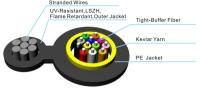 China GJYFBTCH Single Mode / Multimode Fiber Cable , Loose Tube Fiber Optic Cable for sale