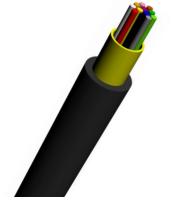 China GJYFXH-Ⅱ Indoor All Dielectric Fiber Optic Cable For Duct / Lash Aerial Installation for sale