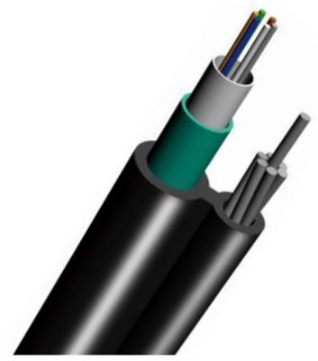 China GYXTC8S Outdoor Aerial Figure 8 Fiber Optic Cable with Single Jacket/ Single Armor for sale