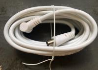 China RG59/ RG6 Patch Cord With Right 9.5mm Angle Type TV Plug 75 Ohm Coaxial Cable for sale