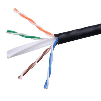 China Indoor Outdoor CAT6 Internet Cable 23AWG 4 Pairs Twisted Ethernet Install for sale