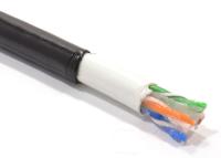 China Jelly Filled UTP CAT6 Network Cable , CAT6 Outdoor Cable UV Resistant for sale