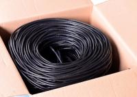 China Jelly Filled UTP CAT6 Network Cable , CAT6 Outdoor Cable UV Resistant for sale