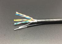China Outdoor UTP Network Lan Bulk CAT5E Cable With Steel Messenger Twisted Wire for sale