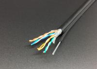 China Outdoor UTP Network Lan Bulk CAT5E Cable With Steel Messenger Twisted Wire for sale
