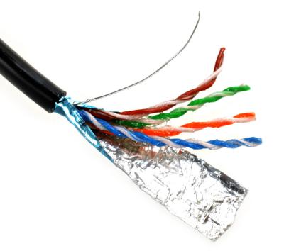 China Black Strong UV PE  Network Lan Cable With Jelly Outdoor Installation for sale