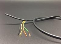 China RJ45 Flat Telephone Wire 4 Core Flexible 7x0.16BC Copper Black PVC Indoor for sale
