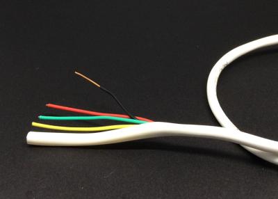 China RJ45 Data Communication Cable 4 Core Flexible 7x0.16BC Multicores Copper White PVC Indoor for sale
