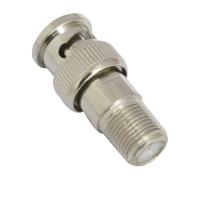 China Durability CCTV BNC Male To F Female Adapter , Coaxial Cable BNC Connector for sale