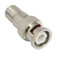 China Durability CCTV BNC Male To F Female Adapter , Coaxial Cable BNC Connector for sale