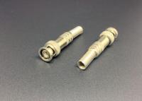 China RF BNC Male TV Cable Wire Connector Quick Crimp Weld Long Metal Boot for sale