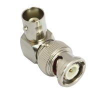 China Right Angle BNC Male to BNC Female Splitter CCTV Coaxial Connector Audio and Video Signal Transmiter for sale