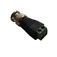 China Screw On BNC Male CCTV Cable Accessories Coaxial To CAT5E Connector Camera Terminal for sale