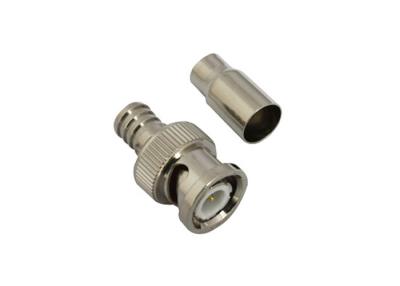 China Monitor Camera Video Coaxial Power Connector Crimp Type For RG59 Coaxial Adaptor for sale