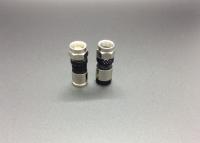 China F Plug Compression RG6U Coaxial Wire Connectors , Coaxial Power Connector for sale