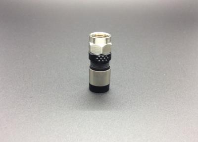China F Plug Compression RG6U Coaxial Wire Connectors , Coaxial Power Connector for sale
