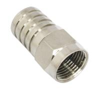 China RG6 Crimp On Coaxial Cable Connector, Compression Type TV Branch Distributor Joint for sale