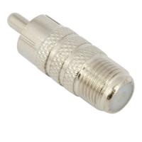 China F Female to RCA Male Coaxial connector Audio Terminator CCTV Adaptor for sale