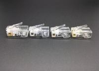 China PC Plastic 3U RJ45 Modular Connector For Cat5e Cable Solid Wire 24-26 AWG for sale