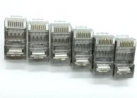 China FTP 8P8C RJ45 Ethernet Connector , RJ45 Connectors For Cat6 Cable With A Hole Front for sale
