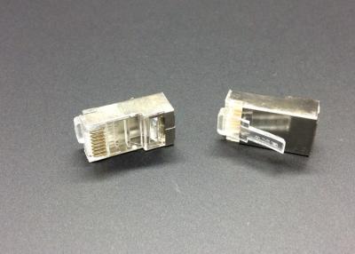 China FTP CAT5E RJ45 Shielded 3U Gold Plated 8P8C Lan Cable Connector CCTV Cable Accessories for sale