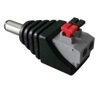 China Screwless Terminals 2.1mm CCTV Power Connector , DC Power Male Connector for sale