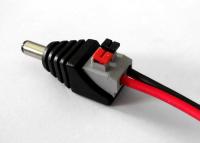 China Screwless Terminals 2.1mm CCTV Power Connector , DC Power Male Connector for sale