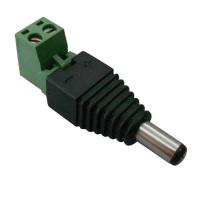 China 2.1mm Screw DC Male Plug CCTV Cable Accessories Camera Terminal 12V Low Voltage Power Limited for sale