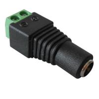 China CCTV Camera Dc Female Power Connector , Female Plug Connector With Terminal Block for sale