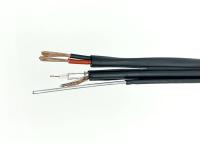 China Outdoor UV PE Jacket Siamese Coax Cable PK-75-2-13 2x24x0.2mm CCA Power Wire for sale