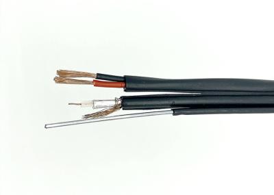 China Outdoor UV PE Jacket Siamese Coax Cable PK-75-2-13 2x24x0.2mm CCA Power Wire for sale