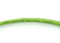 China Bulk UTP CAT5E Ethernet Cable 4P 24AWG BC Green PVC Computer Wire for sale