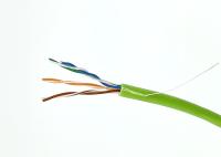 China Bulk UTP CAT5E Ethernet Cable 4P 24AWG BC Green PVC Computer Wire for sale