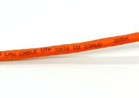 China Orange PVC UTP Bulk CAT6 Ethernet Cable 23AWG 4 Pairs Unshielded Twisted Wire for sale