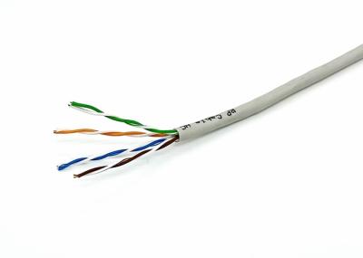 China Computer Unshielded Bulk Cat5e Cable PR04 0.48 24AWG CU 4 Pair Bare Copper for sale
