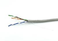 China Computer Unshielded Bulk Cat5e Cable PR04 0.48 24AWG CU 4 Pair Bare Copper for sale