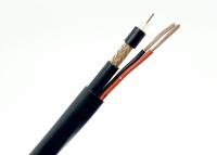 China RG59+2C Outdoor PE Siamese Coax Cable UV Resistant For Monitor Project for sale