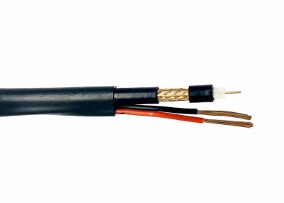 China RG59+2C Outdoor PE Siamese Coax Cable UV Resistant For Monitor Project for sale