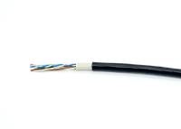 China Outdoor Bulk CAT5E Cable PE+PVC Double Jakcket 4 Pair 0.5mm Copper 100Ω for sale
