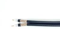 China Dual RG6U Quad Shield Coaxial Cable 18 AWG CATV Class Eca CE Telecom Wire for sale