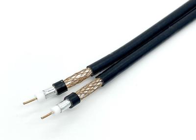 China Dual RG6U Quad Shield Coaxial Cable 18 AWG CATV Class Eca CE Telecom Wire for sale
