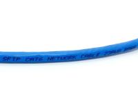 China Bulk CAT6 Ethernet Cable ,  SFTP CAT6 Shielded Lan Cable 1000ft AL Foil and CCA Braiding for sale
