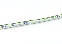 China SAT703B 1.13mm CU  75 Ohm Coaxial Cable Green Strips Line For Satellite SATV for sale
