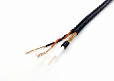 China RG59U+2C 0.75MM2 Shotgun Coax Bulk CCTV Cable , Surveillance Camera Coaxial Cable for sale