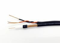 China RG59U+2C 0.75MM2 Shotgun Coax Bulk CCTV Cable , Surveillance Camera Coaxial Cable for sale