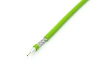 China RG6U 75 Ohm Coaxial Cable 18 AWG CCS Green PVC CATV SYWV-75-5 Standard for sale