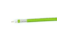 China RG6U 75 Ohm Coaxial Cable 18 AWG CCS Green PVC CATV SYWV-75-5 Standard for sale