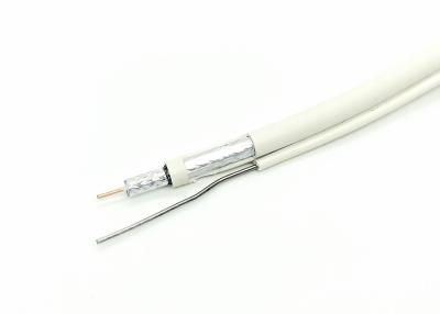 China RG6-M 75 Ohm Self Supporting Cable , CATV Coaxial Cable 75 Ohm With Galvanized Steel Messenger for sale