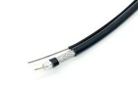 China Self Supporting 75 Ohm Coaxial Cable Black PVC RG-6M/64 16SS CCS With Messenger for sale